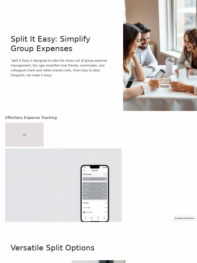 Split It Easy Simplify Group Expenses | PDF