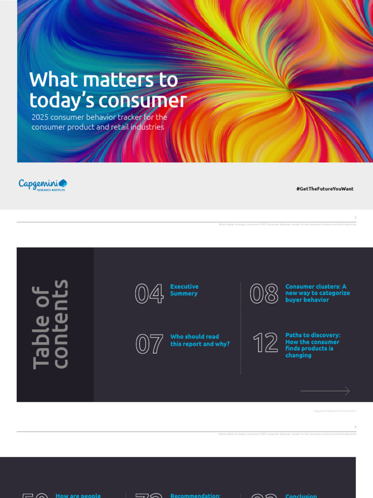 2025 Consumer Behavior Insights Report | PDF | Cost Of Living ...