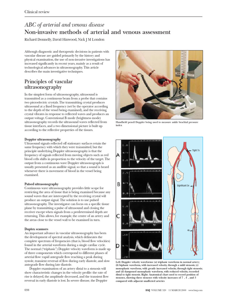 Non-Invasive Vascular Assessment Techniques | PDF | Medical Ultrasound ...