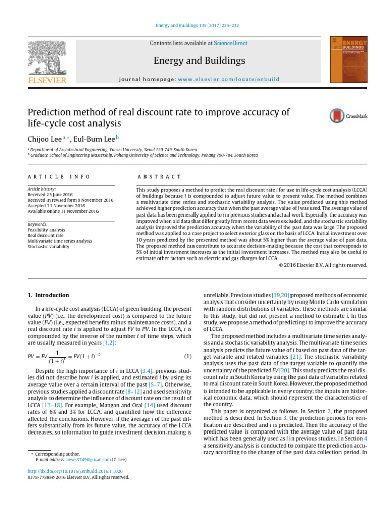 Prediction method of real discount rate to improve accuracy of life ...