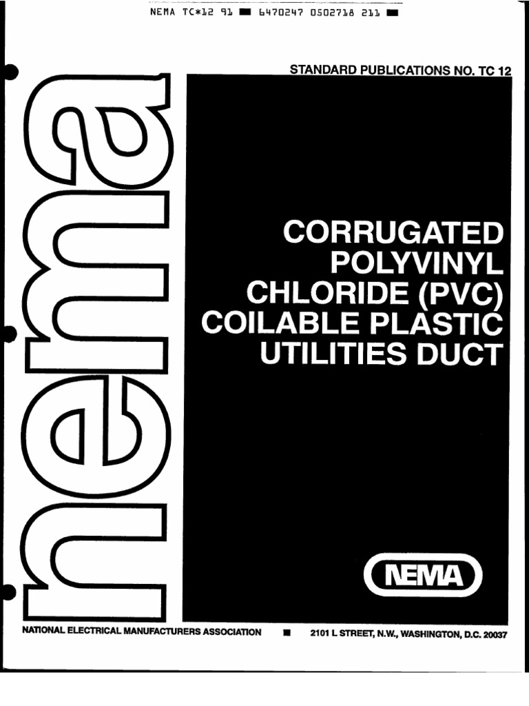 NEMA TC 12 PVC Cable Underground Duct | PDF