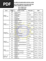 2025 Mock Examination Timetable | PDF