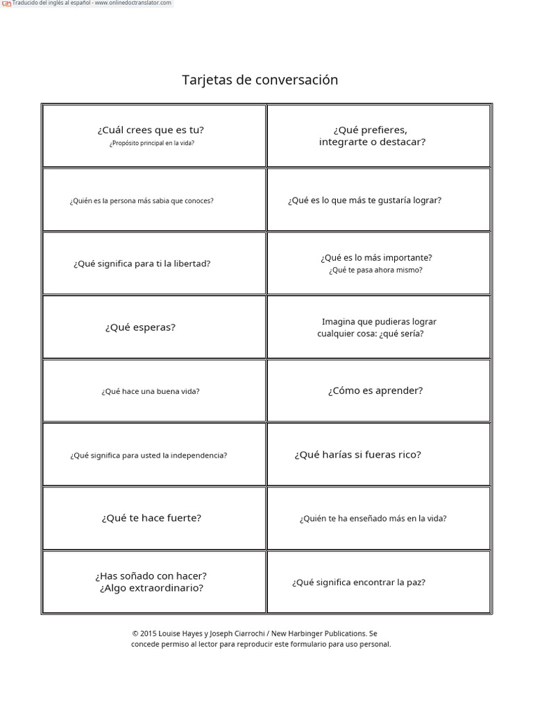 Preguntas para Reflexionar sobre la Vida | PDF