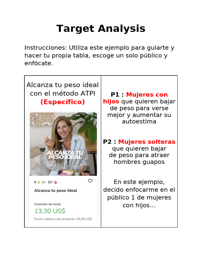 Target Analysis | PDF