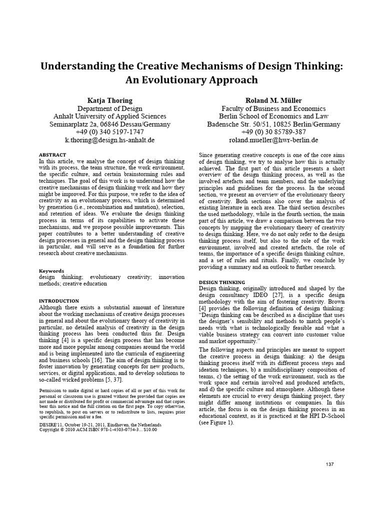 Understanding THR Creative Mechanisms | PDF
