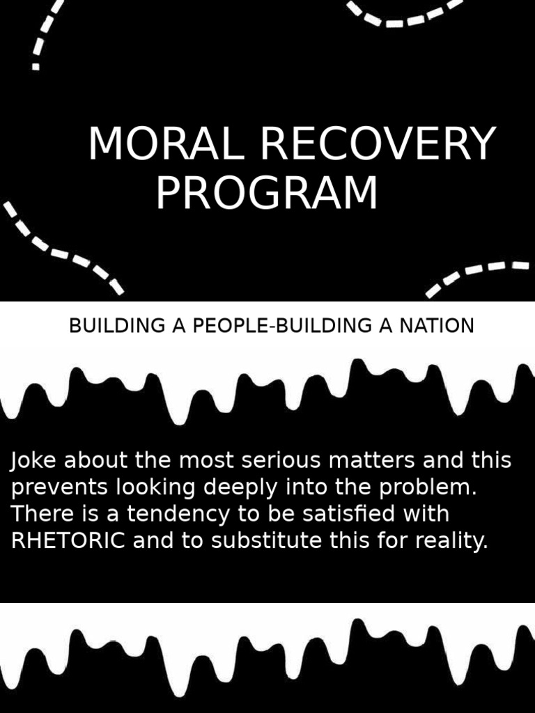A Moral Recovery Program | PDF