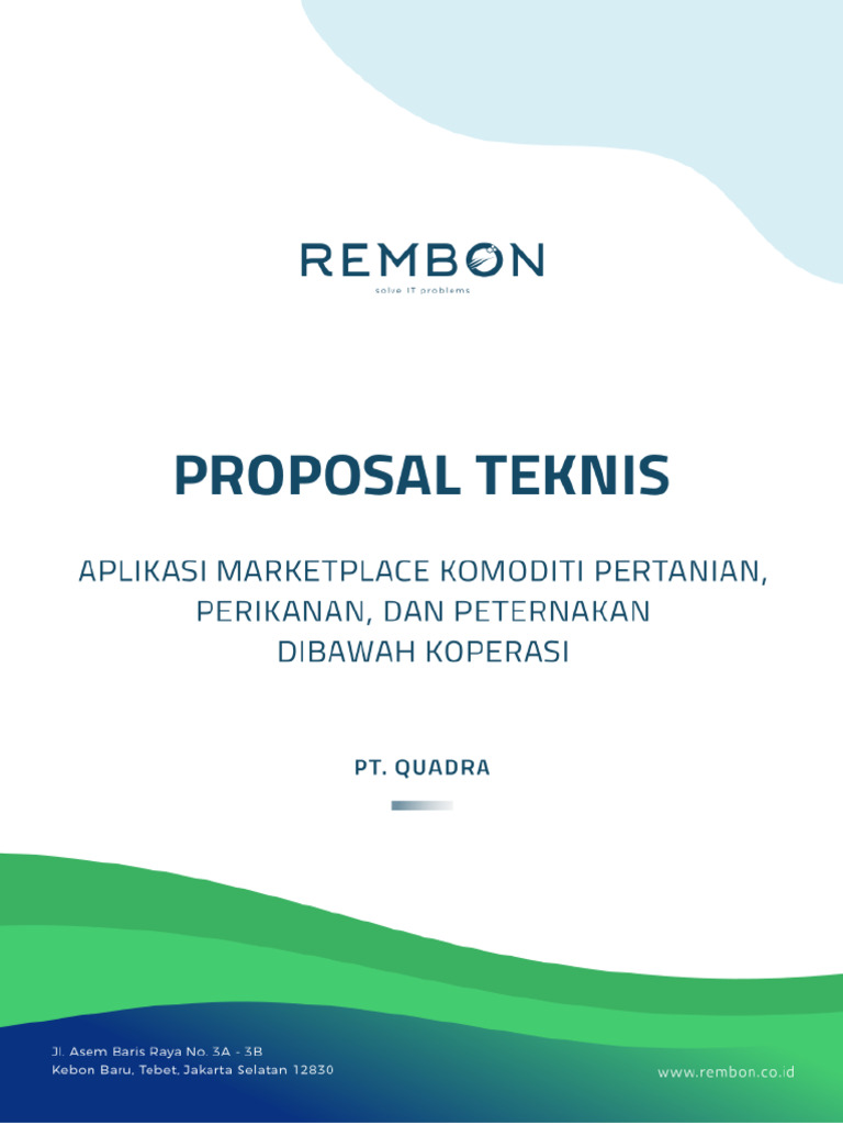 Proposal Aplikasi Pertanian Dan Koprasi | PDF