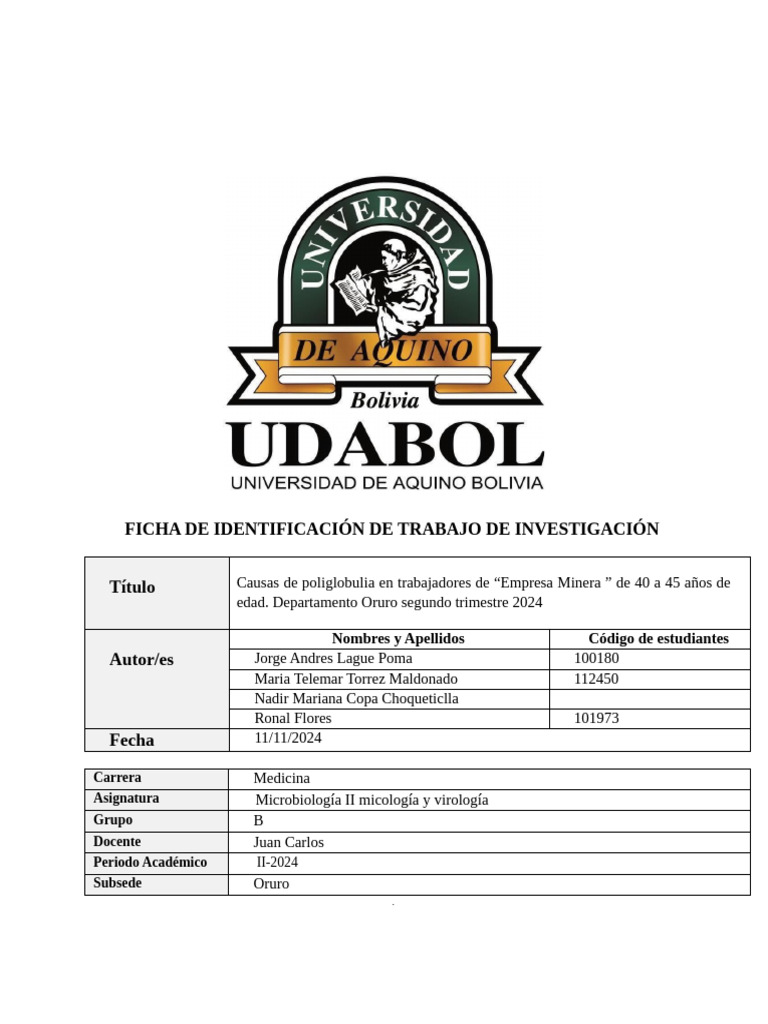 Poliglobulia Microbiologia | PDF | Seguridad y salud ocupacional ...