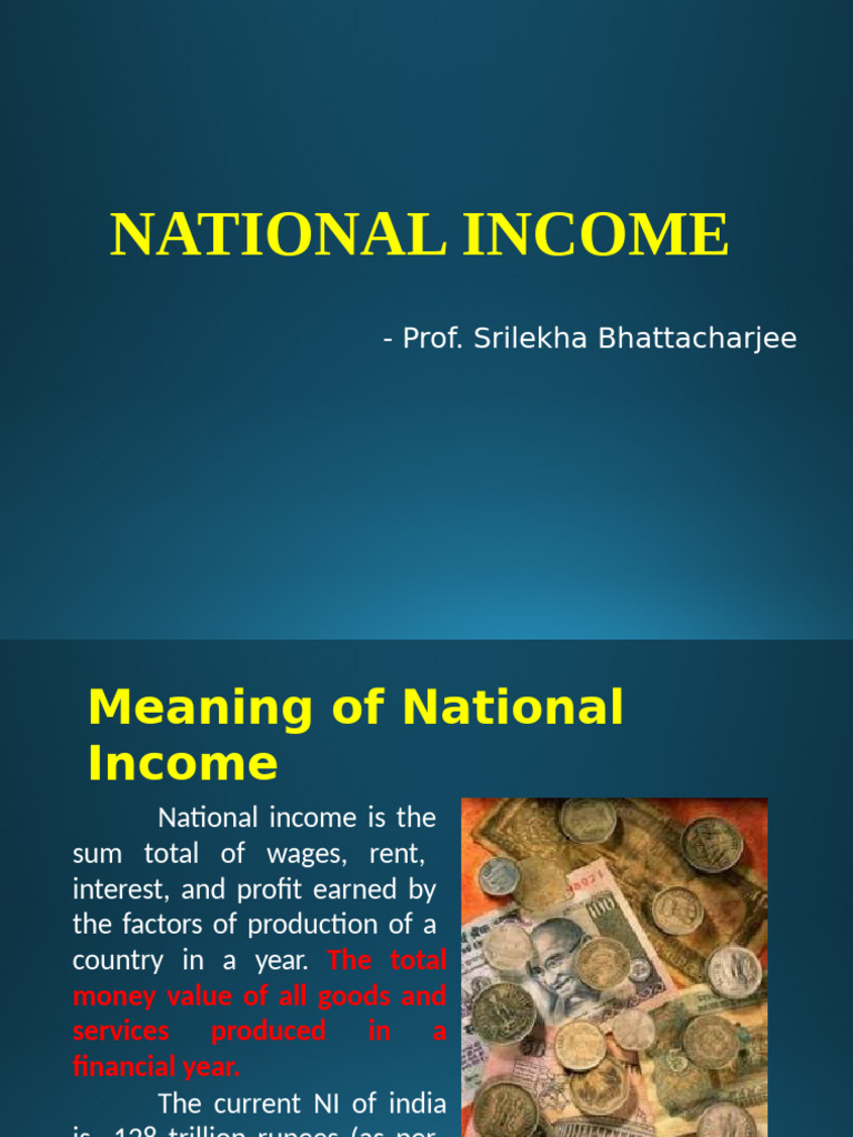 Concepts of National Income | PDF | Cost Of Living | Consumer Price Index