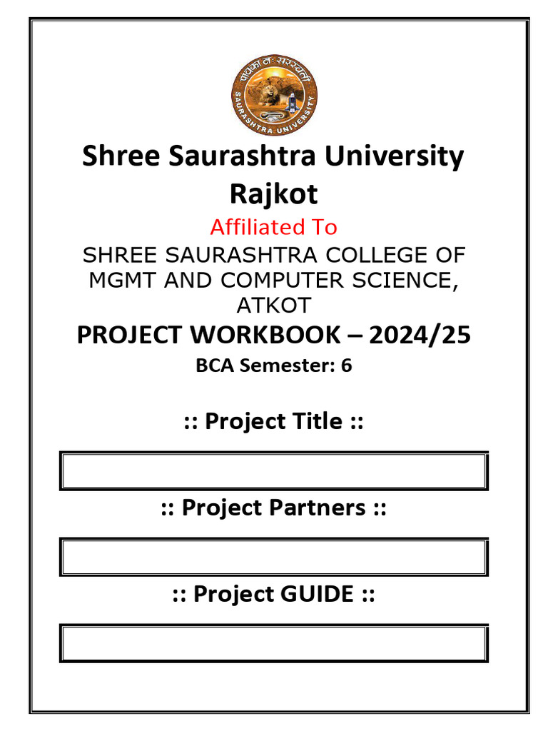 03 Project WORK Book-SPS | PDF