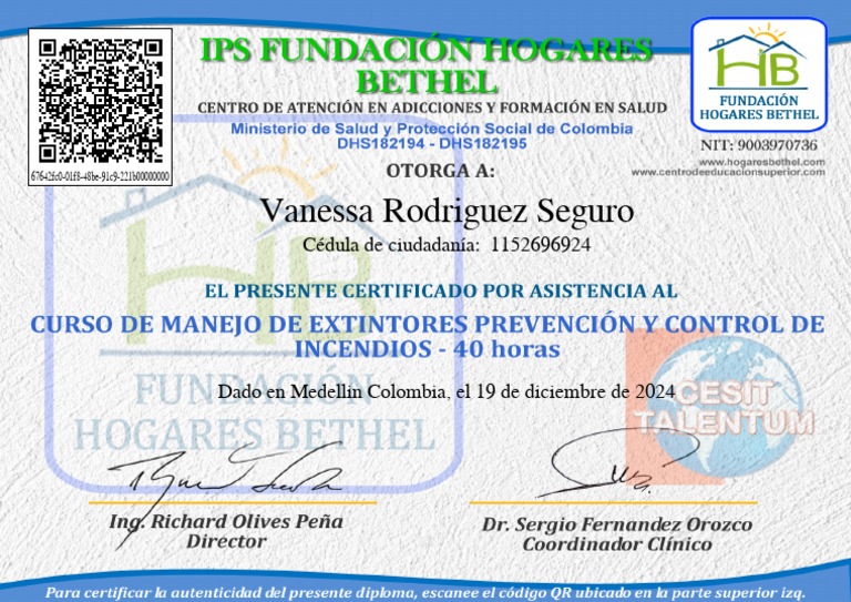 Curso de Manejo de Extintores Prevención y Control de Incendios 40 Horas-Descargue Aquí Su ...