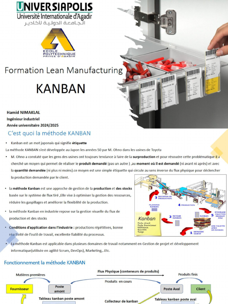 Chapitre 5 Lean Manufacturing Kanban Pdf