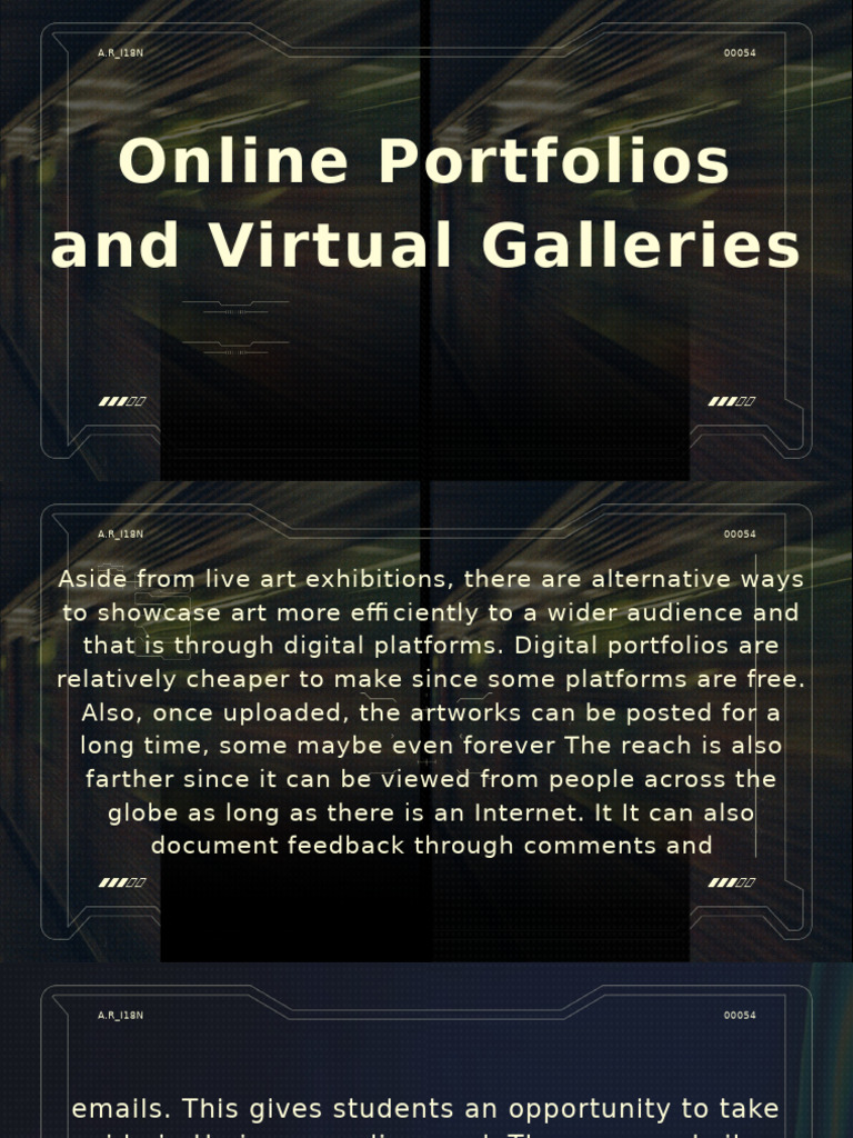 Online Portfolios and Virtual Galleries - 20241126 - 154531 - 0000 | PDF