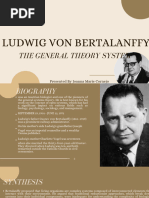 Ludwig Von Bertalanffy's General Systems Theory | PDF | System ...