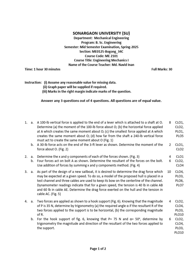 Spring25 MID ME0125-Bogong 34C ME 2101 | PDF
