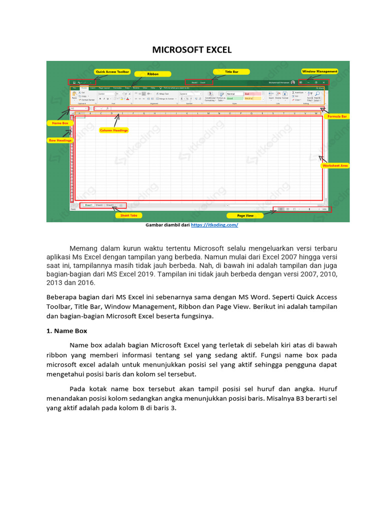 S1 - INFORMATIKA - Pertemuan 10 - Tampilan MS Excel - 22-1-25 | PDF