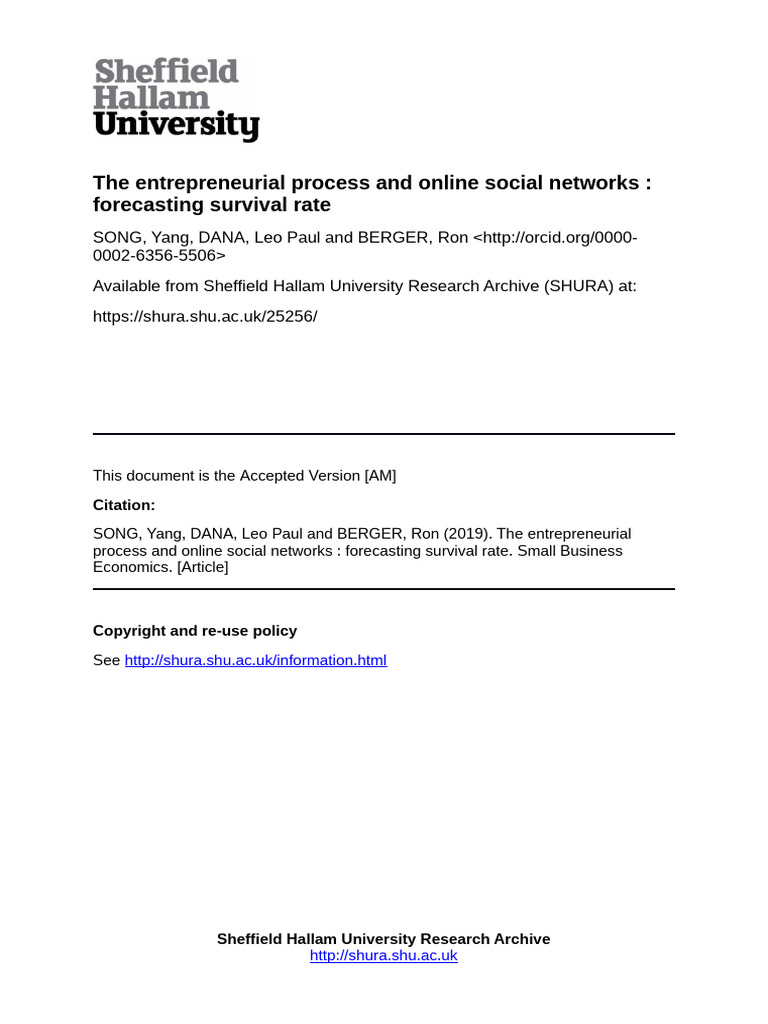 Berger EntrepreneurialProcessOnline (AM) | PDF | Entrepreneurship ...