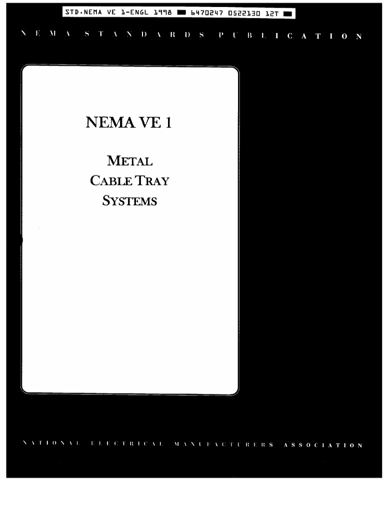 NEMA VE 1 Metal Cable Tray | PDF