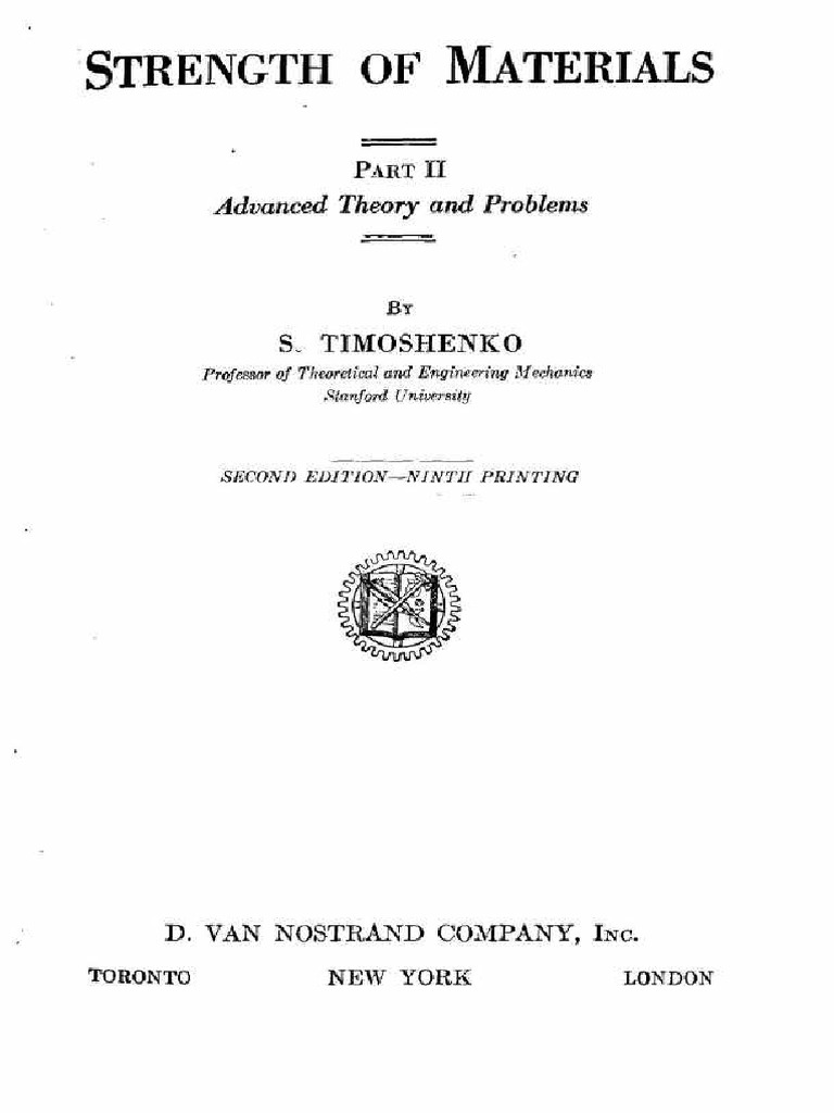 Strength of Materials Advanced Theory and Problems Vol II Compress ...