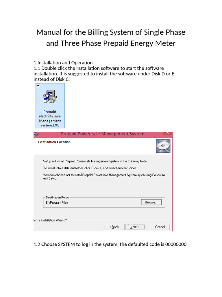 Manual for the Billing System | PDF | Computing