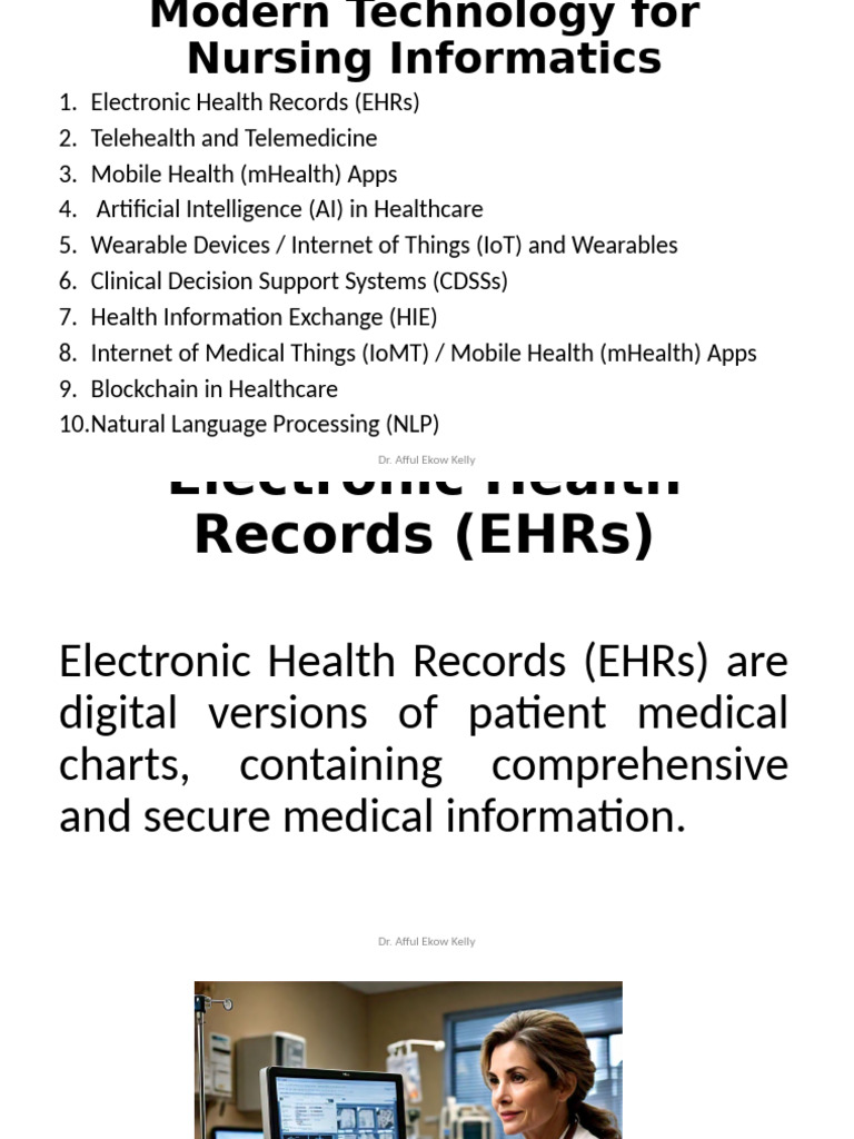Modern Nursing Informatics Technologies | PDF | Electronic Health ...