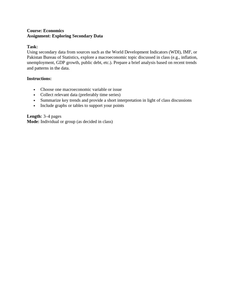 Analyzing Macroeconomic Trends Using WDI | PDF