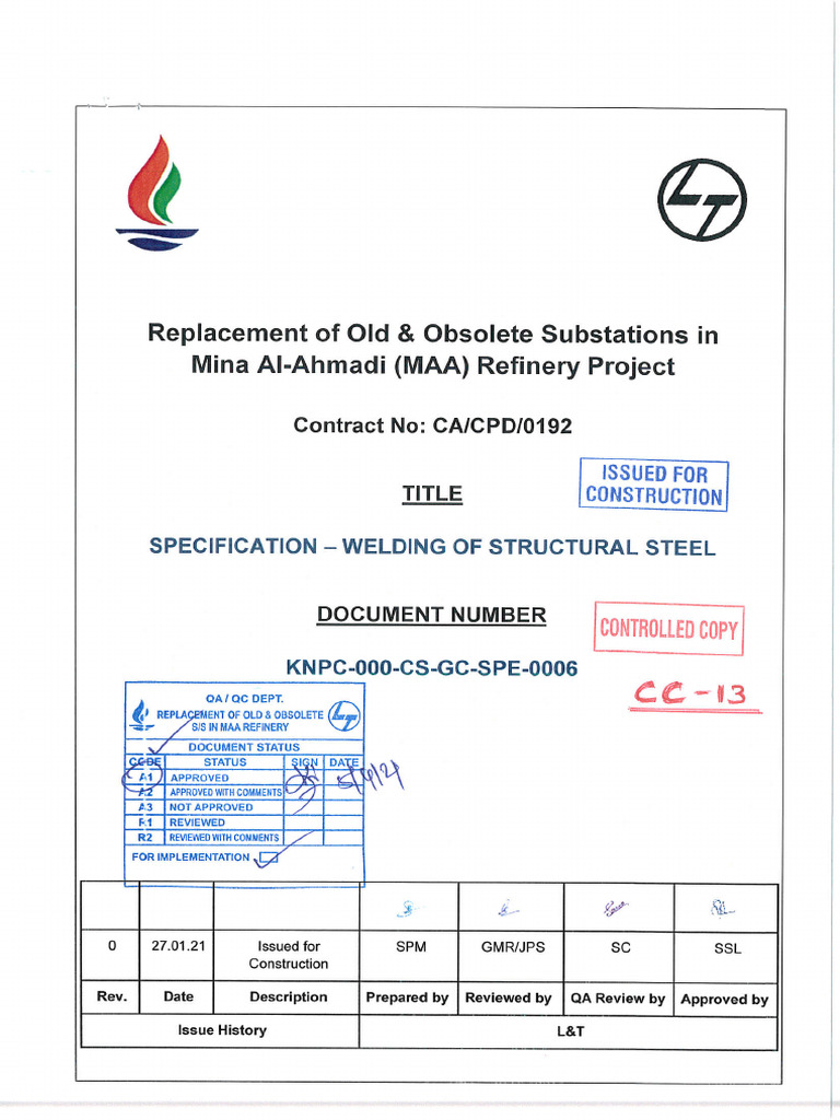 KNPC-000-CS-GC-SPE-0006_R0 | PDF