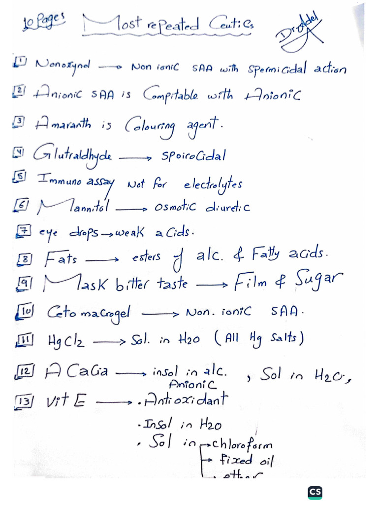 Ceutics The Most Repeated by DR - Adel 14-06-23 | PDF | Chemistry ...