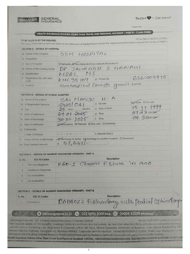 Hospital Discharge Summary | PDF