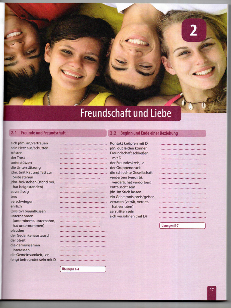 Treffend B2 Thema 2 Freundschaft Und Liebe | PDF