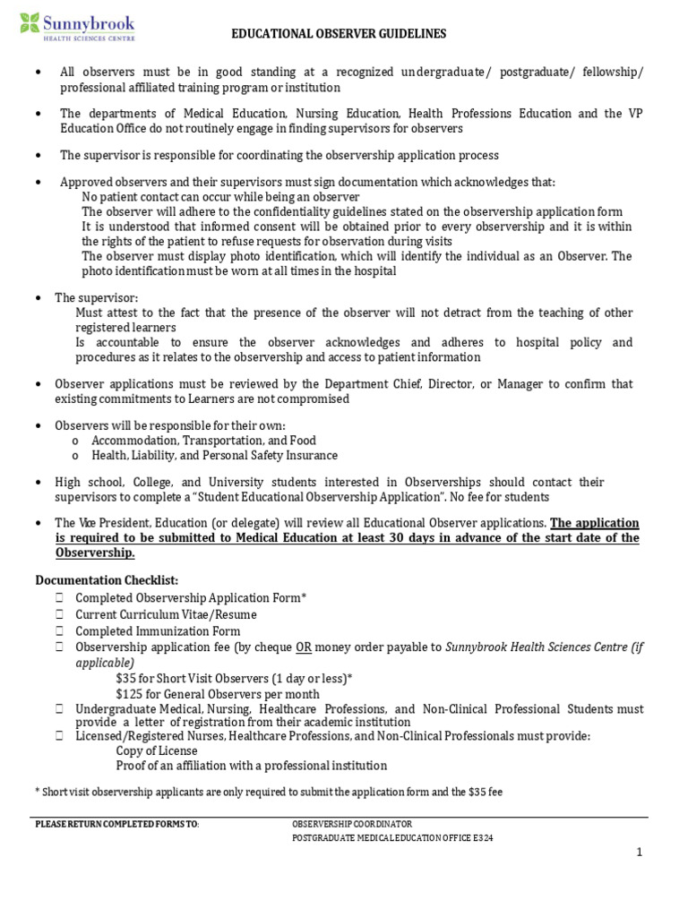 Educational Observership Application Dro General | PDF | Vaccines ...