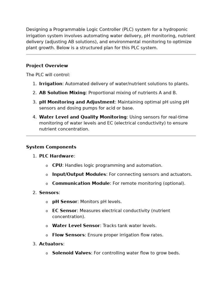Designing A Programmable Logic Controller | PDF | Programmable Logic Controller | Computer ...