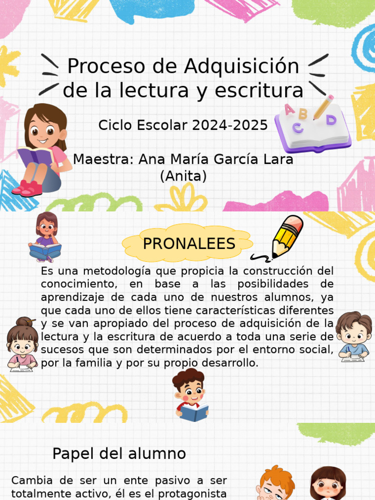 Proceso de Adquisición de La Lectura y Escritura | PDF | Sílaba | Escritura