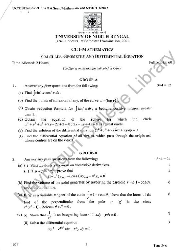 CC1-MATHEMATICS Merged Compressed | PDF | Equations | Circle