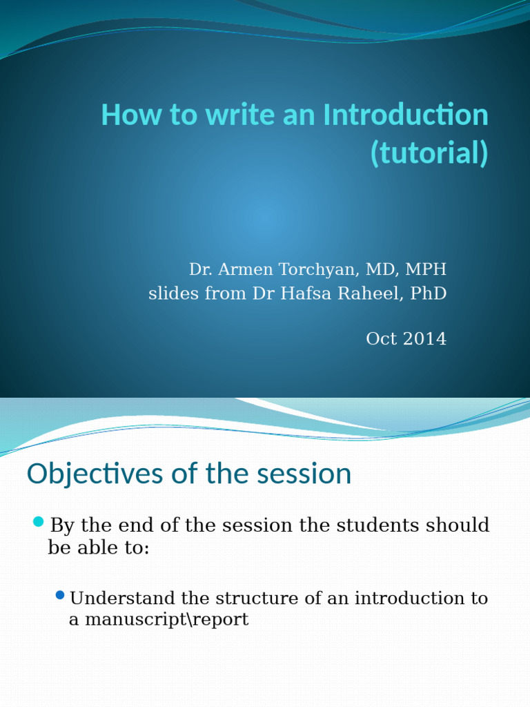 6-Introduction wiritting TUTORIAL | PDF | Essays | Human Communication