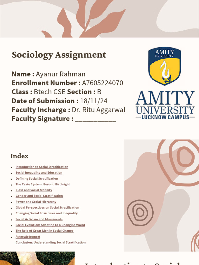 Introduction To Social Stratification | PDF | Social Mobility | Social Stratification