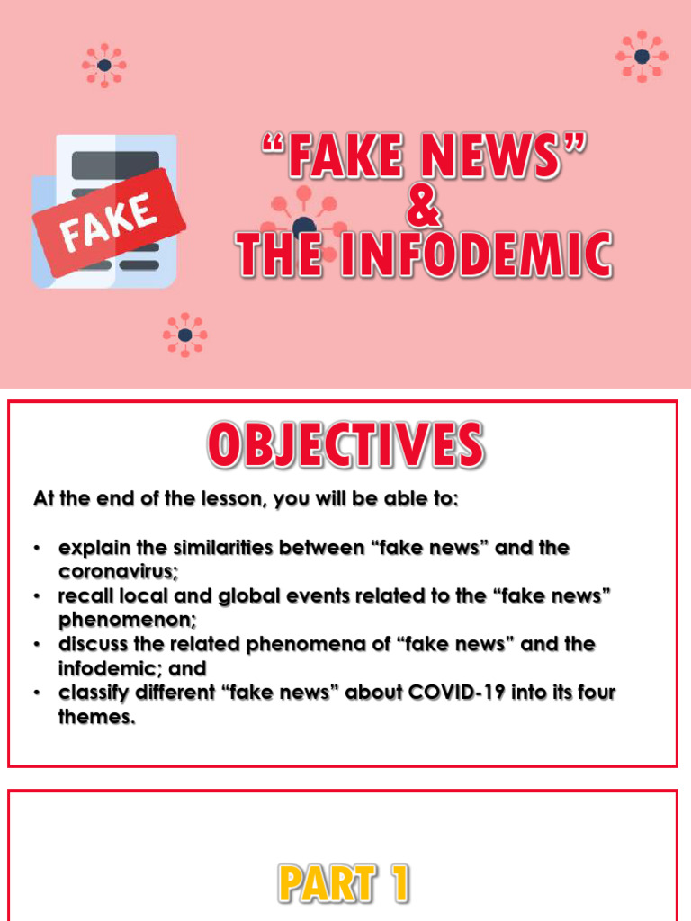 Understanding Fake News and Infodemic | PDF | Public Health | Pandemic