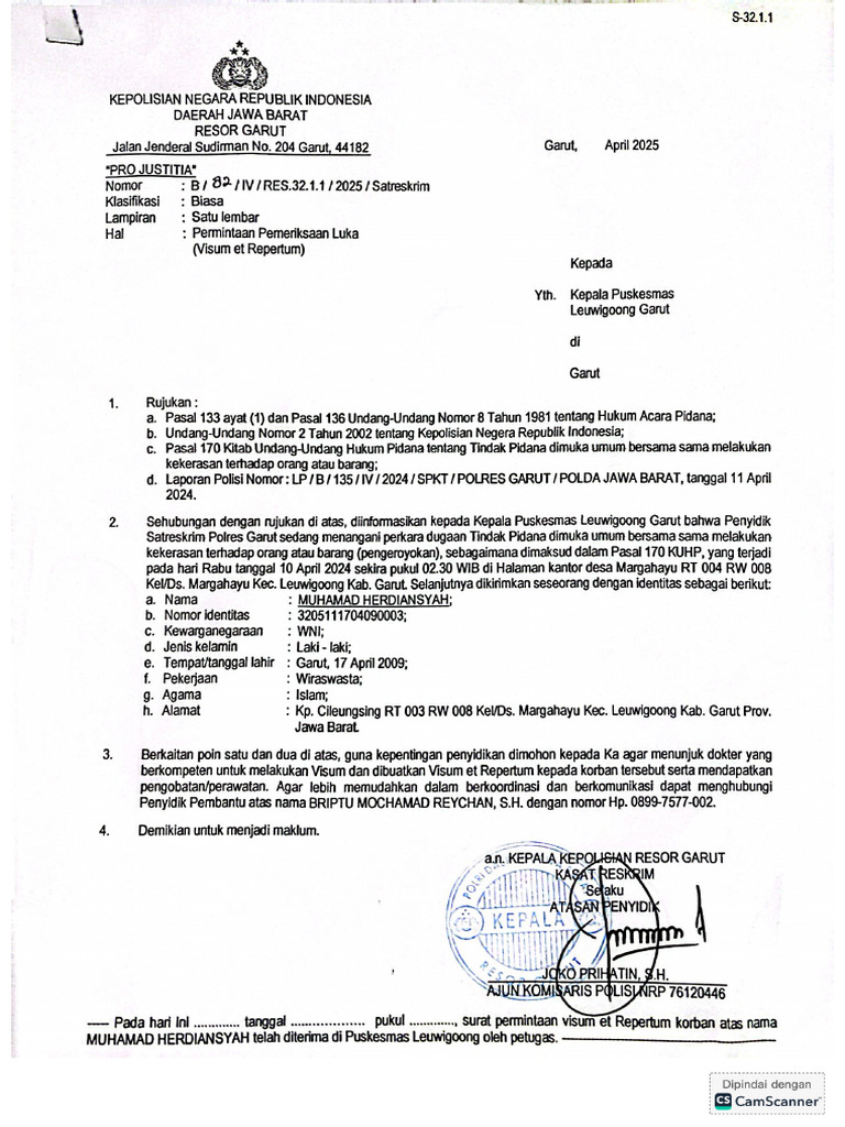 Hon Visum Herdiansyah LG | PDF