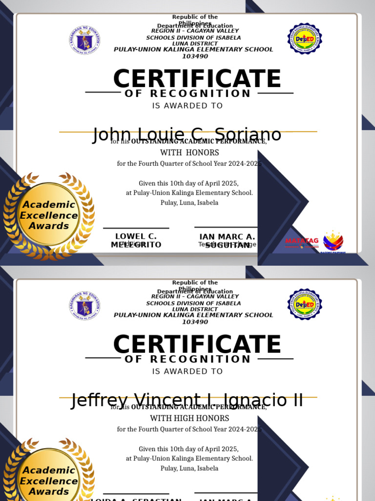 CERT-RECOGNITION-2025 | PDF | Government Institutions | Governance