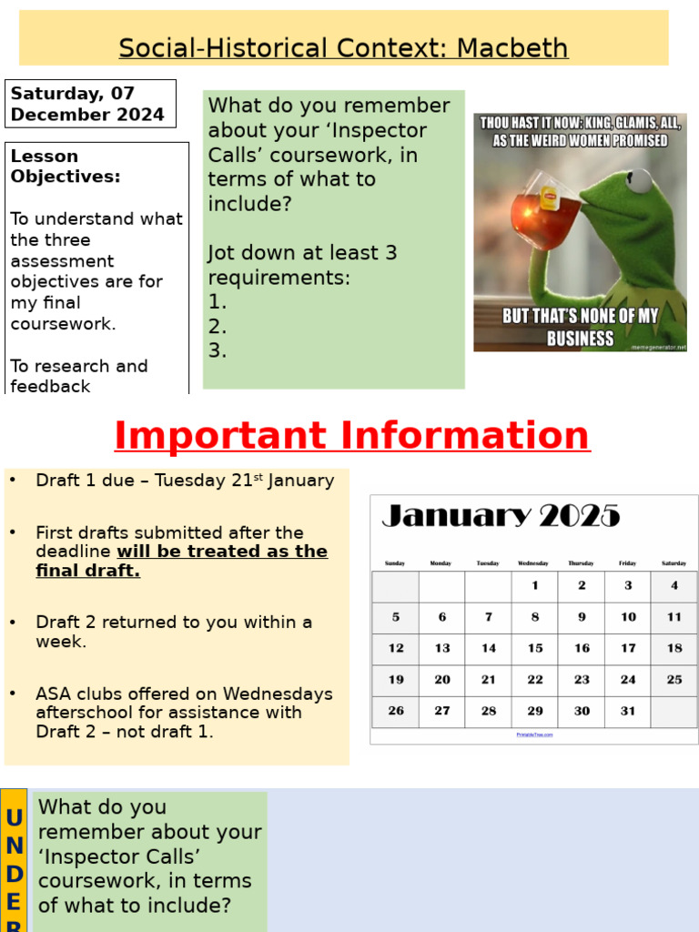 Macbeth Coursework Assessment Guide | PDF | Human Communication