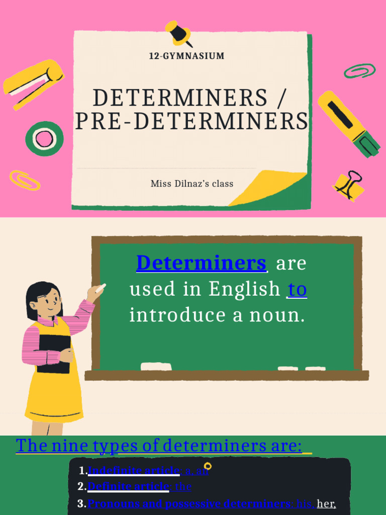 Determiners Are Used in English To Introduce A Noun. | PDF | Noun | Grammatical Number