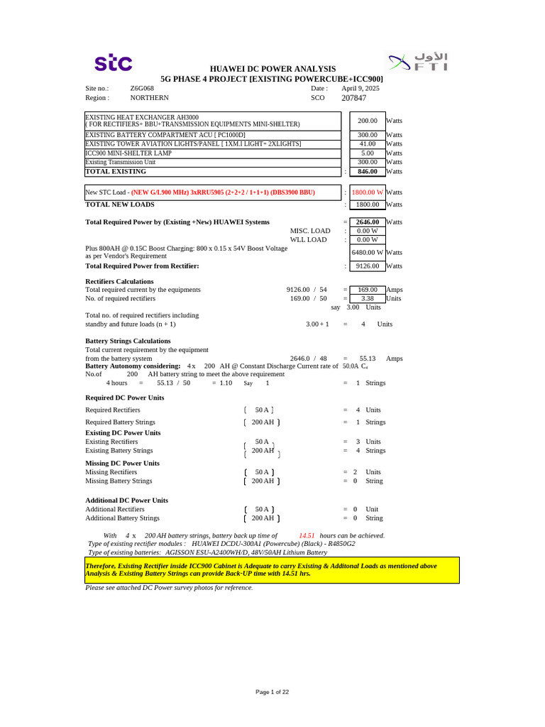 Z6G068 HUA - 5G4 - Design Calculations Report REV. A 1 | PDF ...