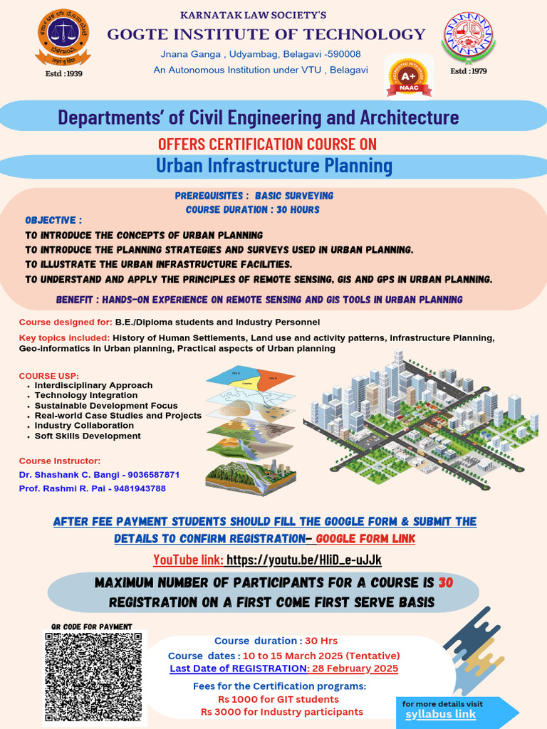 Urban Infrastructure Planning March 2025 | PDF