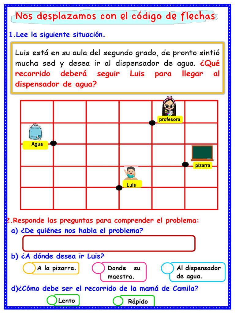 F. Nos Desplazamos Con Códigos de Flechas en Nuestro Salón de Clases. | PDF