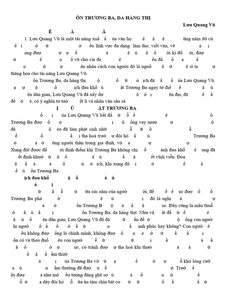 Hồn Trương Ba Da Hàng Thịt | PDF