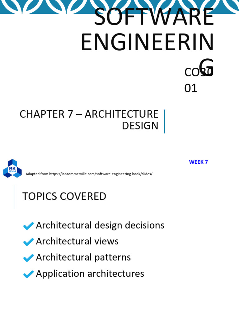 07 - Ch7 Architectural Design | PDF | Software Architecture | System