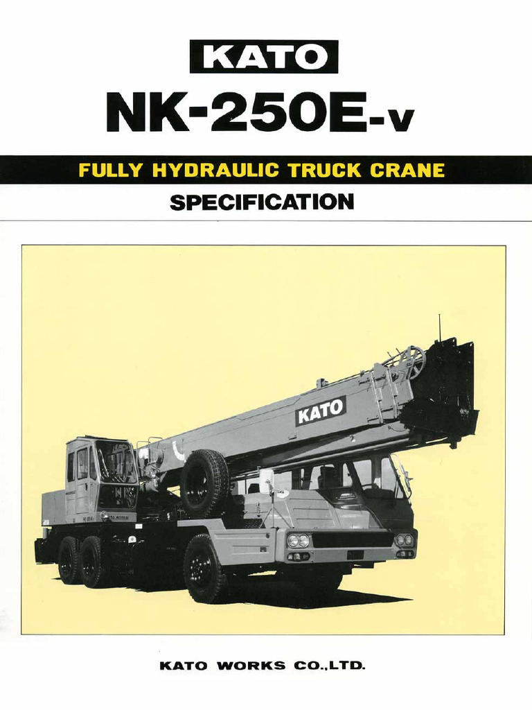 Iw0n5rlmkubkoxzpkato Nk-250e-V 25-Ton Fully Hydrau 241203 124548 | PDF
