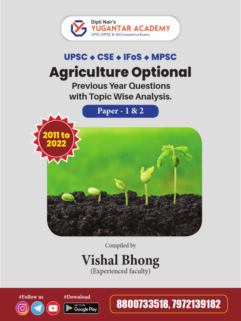 Agriculture Optional (Previous Year Questions With Topic) - 3 | PDF ...