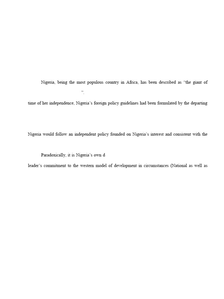 NIGERIAS’ ROLES IN THE DEVELOPMENT OF INTERNATIONAL ORGANIZATION IN ...