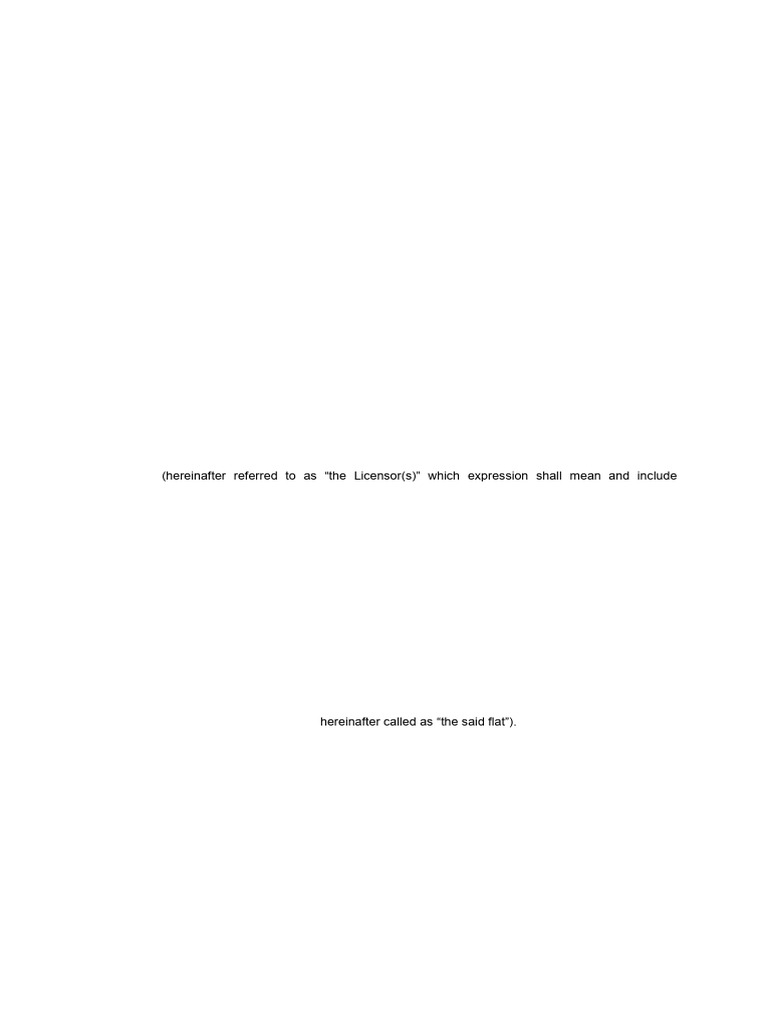 02-LEASE AGREEMENT MANOJ KR CHY (1) | PDF | License | Property Law